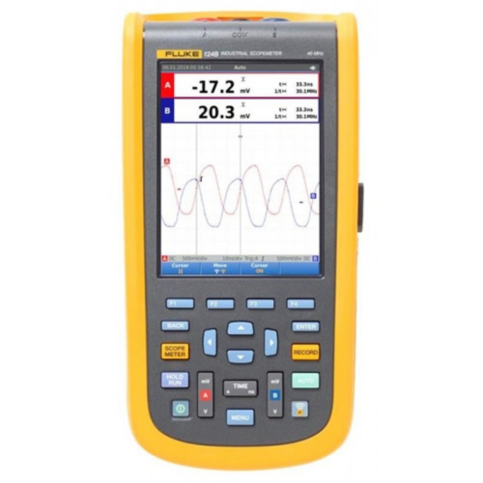 Fluke 120B Series [FLUKE-124B/NA] 40 MHz, 2-Channel, 40 MS/s Industrial ...