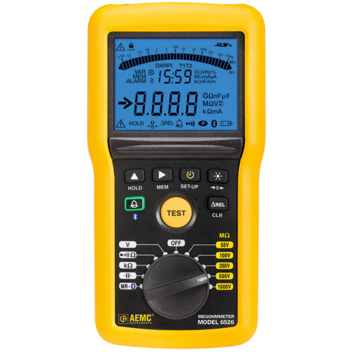 AEMC 6527 [2126.53] 250V / 500V / 1000V Digital Megohmmeter| Jual ...