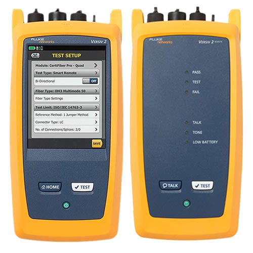 Fluke Networks OptiFiber Pro OTDR [OFP2-100-Q-NW] Quad OTDR Kit, 850 ...